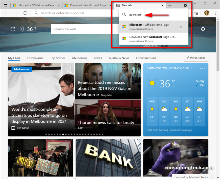How to Enable Tab Search in Microsoft Edge