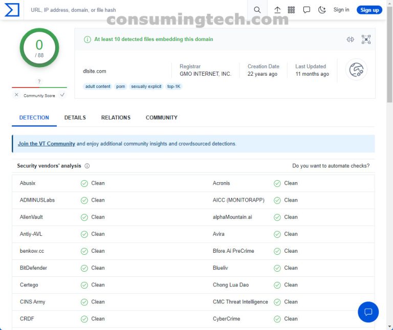 dlsite.com Safety Check, What It Is, Alternatives, History, etc